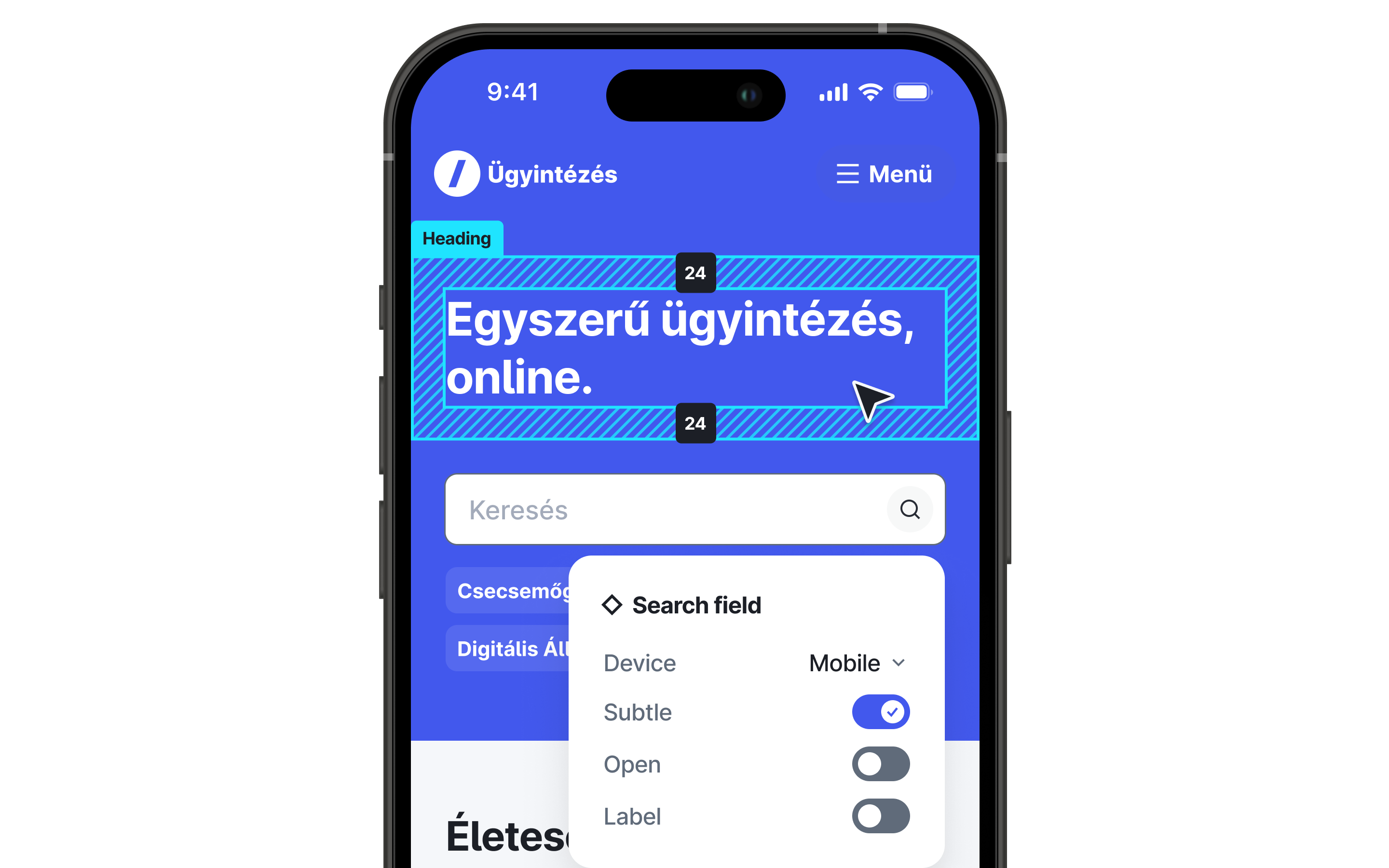 DÁP Design System - DÁP Szolgáltatások